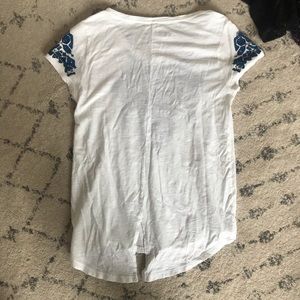 Lucky Brand | Tops | White Mixed Media Shirt | Poshmark